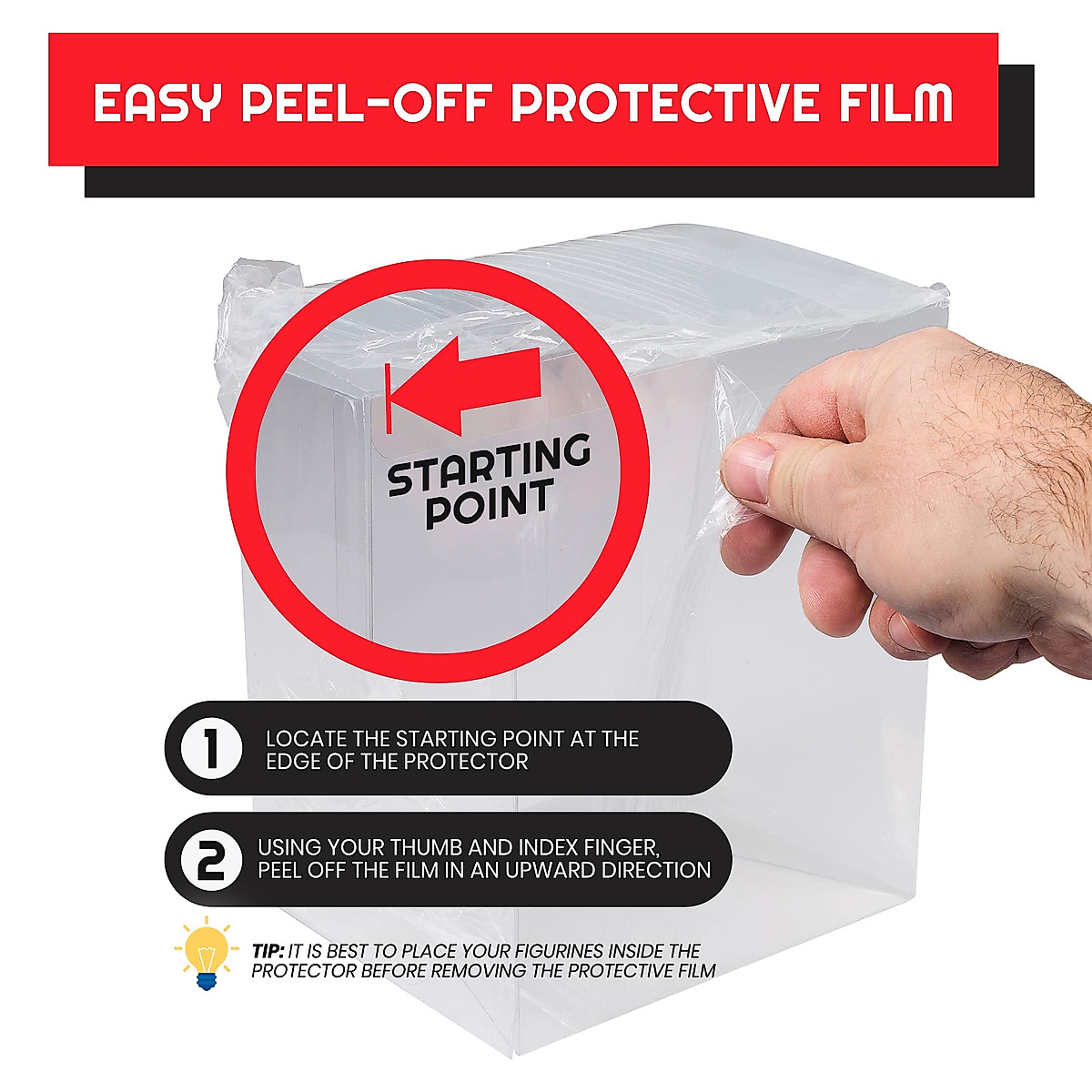 EVORETRO VHS Cassette Tape Plastic Protective Case - [25 Pack] - Clear Archival Grade Material, Display Your Favorite Retro Movies Collection Like Star Wars, Disney Classics, Jurassic Park and More