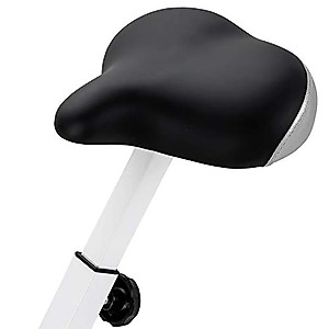 Marcy Foldable Exercise Bike with Adjustable Resistance for Cardio Workout and Strength Training NS-652