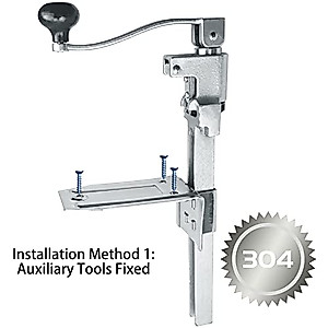 Simple Project Commercial Can Opener, 18”Table Manual Can Opener With Base, For Restaurants, Hotels, Bars, Military Can Opener, Swing Away & Heavy Duty Can Opener - cast steel