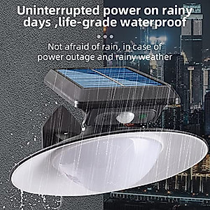 LIZHOUMIL Outdoor Round Solar Light,LED Barn Light Ip65 Waterproof Solar Powered Street Lights Wall Light Landscape Spotlight for Garden Farmhouse Yard Garage Street Warehouse Walkway Outdoor