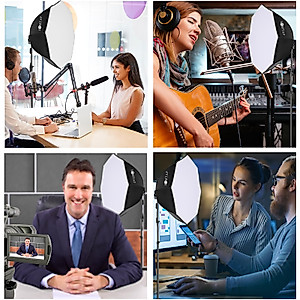 LOMTAP Backdrop Stand 6.5ft x 9.8ft Green Screen Photography Lighting Kit 2 Softboxes 3 Photo Umbrellas 2 in 1 Reflector Accessories for Parties Video Equipments Studio Lights