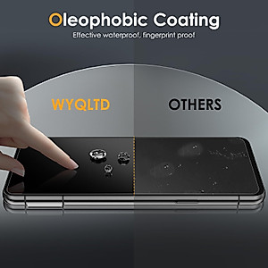 WYQLTD [2+2 Pack] for Google Pixel 8 Pro Privacy Screen Protector and Camera Lens Protector, 9H Tempered Glass, Anti-Spy, High Definition Scratch and Shatterproof