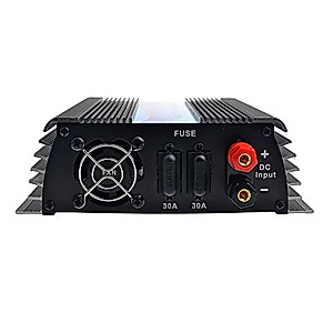 Y&H Grid Tie Inverter 600W Stackable DCDC15-28V PV Input AC110V MPPT Pure Sine Wave Micro Inverter fit for 12V Solar Panel/24V Battery