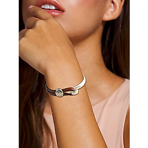 Long tiantian Mens Bracelet Bracelet Leather Cuff Bracelet Black Leather Wrap Bracelet Studded Boho Cuff Bracelets Handmade Splicing Bangle Bracelet Double Strand Leather Bracelet for Men