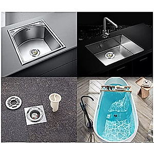 3PCS Kitchen Sink Strainer - Stainless Steel, Large Wide Rim 4.5" Diameter Kitchen Sink Strainer Basket Catcher Wide Rim Perfect for Most Sink Drains, Anti-Clogging Micro Perforation Holes, Rust Free