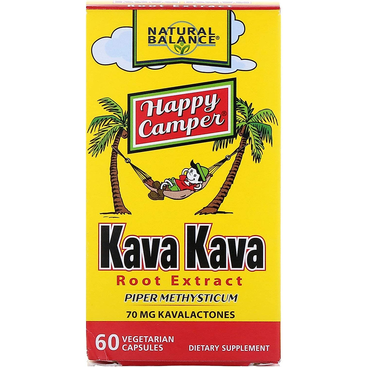 Natural Balance Kava Kava Root Extract - 60 Vegetarian Capsules