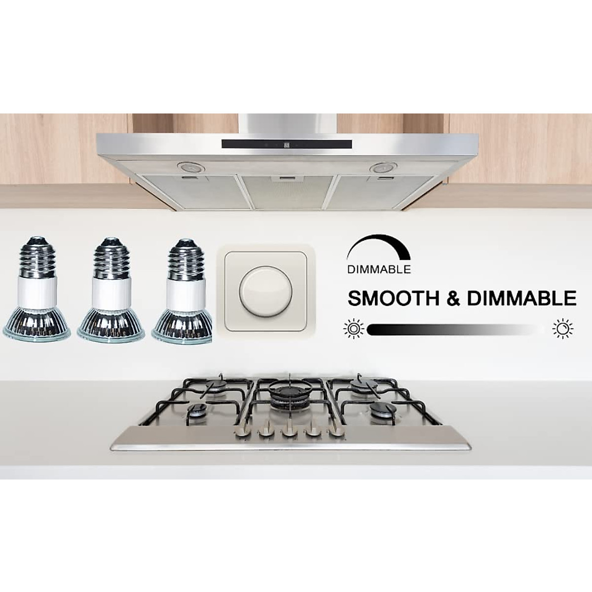 LSE Lighting Pack of 3, E27 50W Bulbs for Zephyr Milano Europa Hoods 75mm