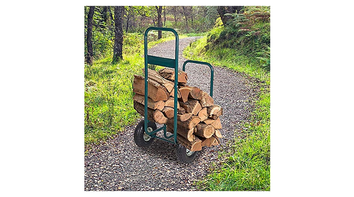 Livebest Firewood Log Cart - Easy Transport & Storage Solution