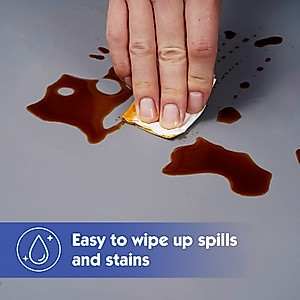 Under Sink Mat for Kitchen Waterproof, 34" x 22" Under The Sink Mat for 36'' Cabinet, FAKILO Upgraded 1 Inch Lip Flexible Thick Silicone Sink Mat Hold Up to 3.3 Gallons Liquid (Grey)