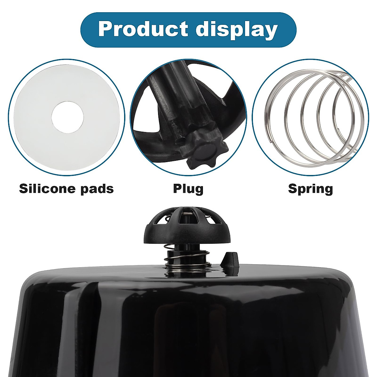 Showingo Coffee Machine Brew Basket Bottom Spring Loaded Stopper Kits(1 pack) ，Compatible with Mr. Coffee Parts 185774-000-000,112435-000-000, 112435000000, 112435 000 000