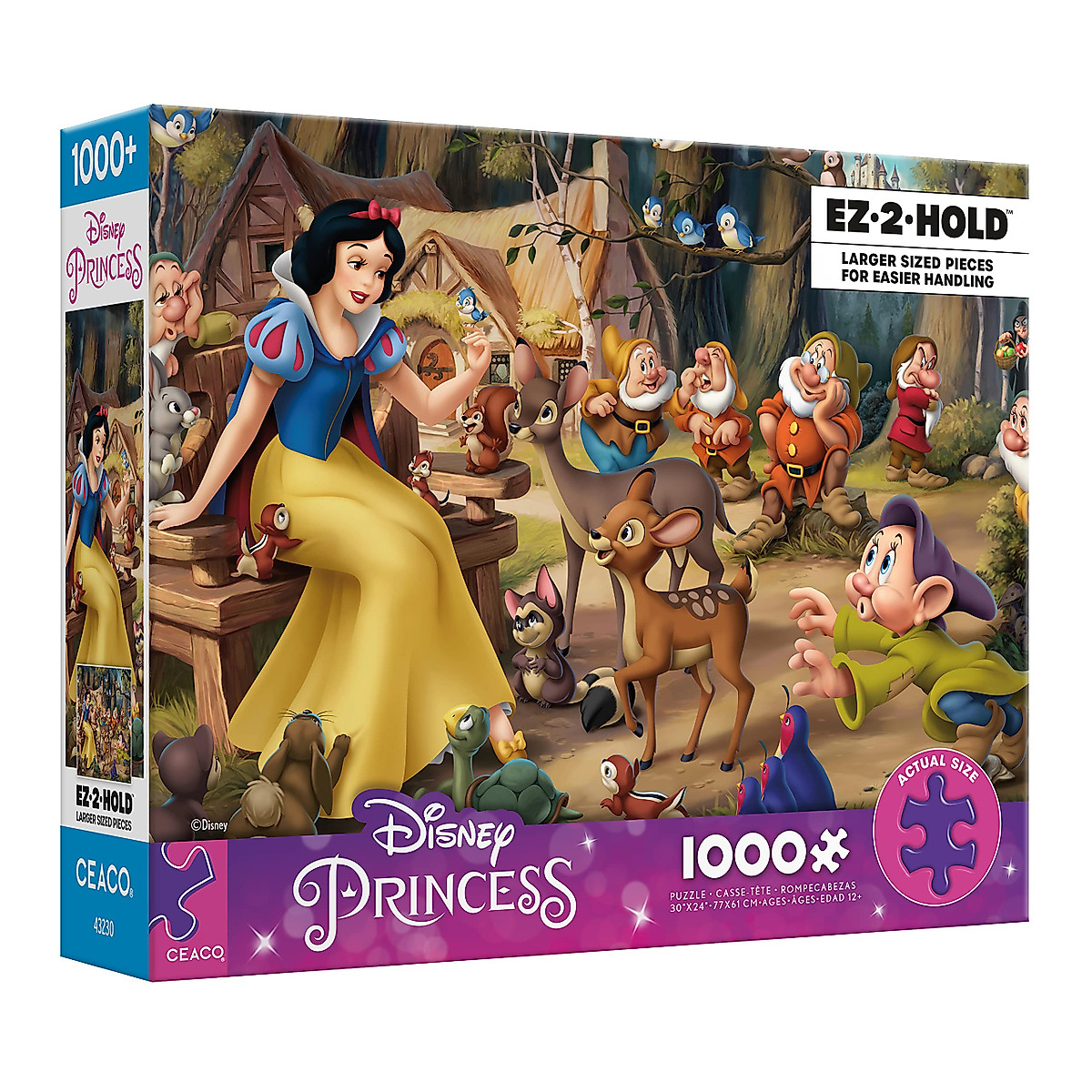 Ceaco - Disney Princess - Snow White's Delight - 1000 Oversized Piece Jigsaw Puzzle