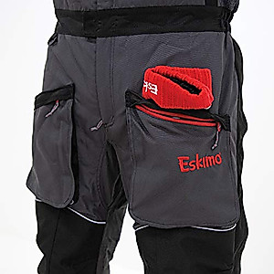 Eskimo Men's Keeper Insulated Bib, Gray/Black, Large