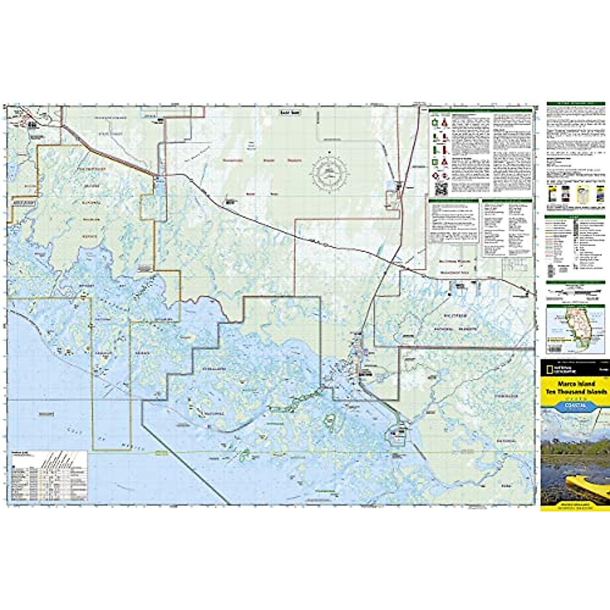 Marco Island, Ten Thousand Islands Map (National Geographic Trails Illustrated Map, 402)
