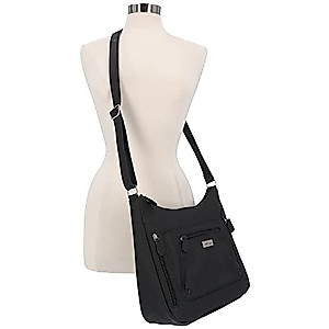 MultiSac Solid Riverside Hobo Crossbody Bag Black