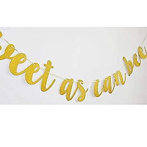 Sweet As Can Bee Banner, Baby Shower Party Sign, Gender Reveal Party Supplies, Baby Boys Girls' Birthday Party Bunting Decorations