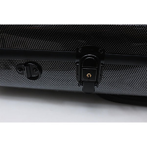 WUQIMUSC 16 inch Viola Case Durable Carbon Fiber Composite Oblong Viola Box fit For 15-17inch Adjustable
