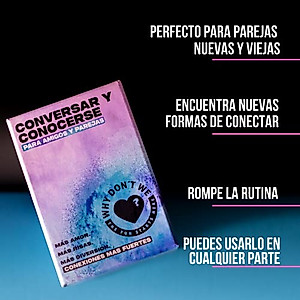 Conversar y Conocerse - 120 tarjetas con preguntas, juegos, conversaciones y más. Divertidos juegos para parejas, juegos de cartas para adultos, Regalos para parejas, juegos de mesa para adultos