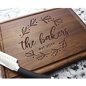 Personalized Cutting Boards for Couples Custom Mr Mrs Cutting Boards Paddle Cutting Board Wood Engraved