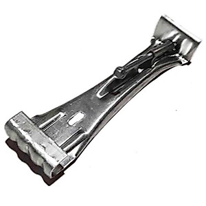 Quick Screw 6" inch Aluminum Hidden Rain Gutter Bracket Hook Clip Style Hangers with pre Inserted 3" Long ¼" hex Head self Drilling Screw (25 Per Package)