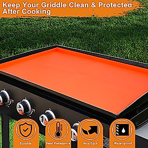 HEYYUMI Griddle Mat for 36" Blackstone Grill,36 Inch Heavy Duty Food Grade Silicone Grill Cover Mat Top Cover,Protect Your Grill from Rodents, Insects, Debris and Rust,Reusable BBQ Grill Mat