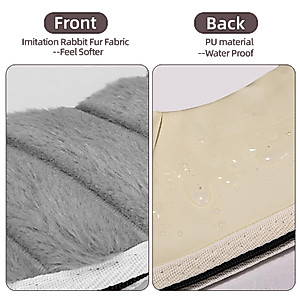 Heated Toilet Seat Cover,USB Powered Toilet Seat Warmer with Charger,5-Speed Adjustable Temperature and Timing Function,Levels Toilet Seat Cover with Soft Plush Fabric,Easy To Clean and Installation