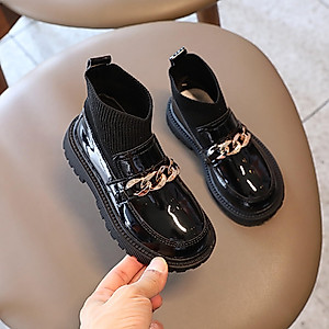 JEUROT Little Girls Outdoor Combat Toddler Boots Flats Mid Calf Slouchy Boot Shoes Fall Boots for Women 2023