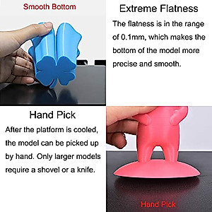 Glass Build Plate Tempered Glass Bed Platform Carbon Silicon Glass Heated Bed Surface Build Plate for 3D Printer