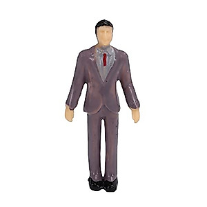 Laughify 50pcs G Scale 1:30 Mix Painted Model People Train Park Street Passenger Figures