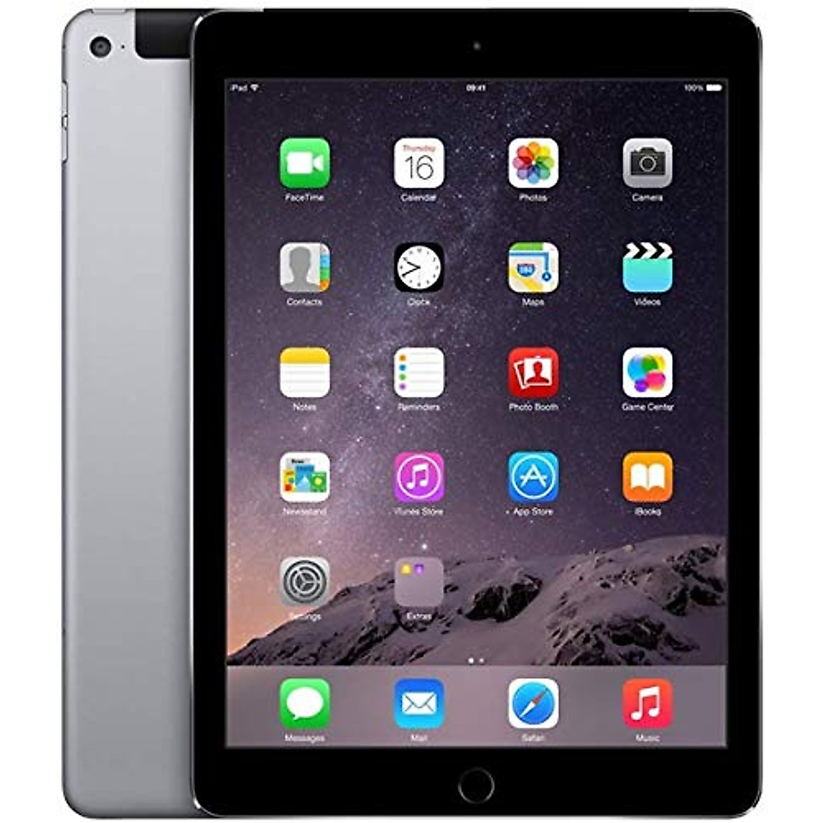 Apple Ipad Air 2 64GB Factory Unlocked (Space Gray, Wi-Fi + Cellular 4G) Newest Version (Renewed)