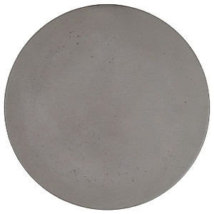 SAFAVIEH Outdoor Collection Akiko Modern Dark Grey Concrete Round Accent Table (Fully Assembled)