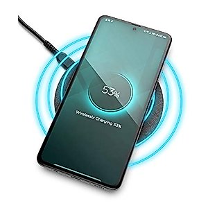 Encased Wireless Charger Pad for Samsung Models (Quick Charge 3.0) Galaxy Note/ S10 / S20 Plus / S21 / S22 / S23 Ultra (Fast Charging Qi Enabled) Non-Slip, Case Compatible (Premium Metal Construction)