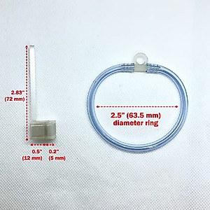 Magnetic Invisible Feeding Ring (Customizable and Auto-Leveling) Food Portal for Floating Plant Aquariums and Fish Tanks (Single)