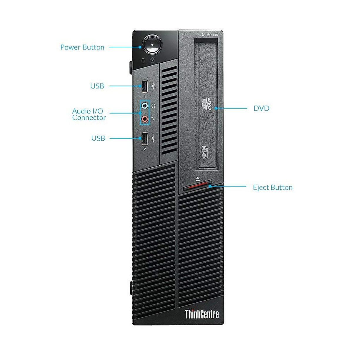 Lenovo ThinkCentre M90p Desktop PC - Intel Core i5-650 3.2GHz 8GB 2TB Hard Drive DVDRW Windows 10 Professional (Renewed)