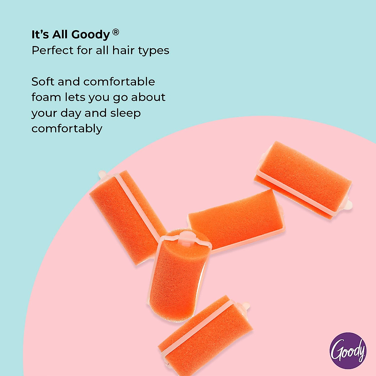 Goody Foam Rollers, X-Large, 8 Count (Pack of 1)