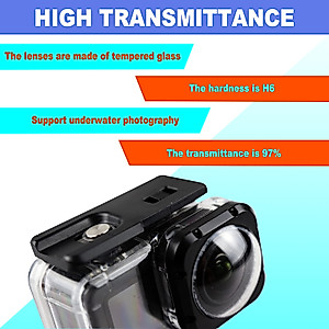 SRUIM Waterproof Housing Case for GoPro Hero11 10 9 Max Lens Mod, Underwater Diving Protective Shell 40M with Bracket Accessories
