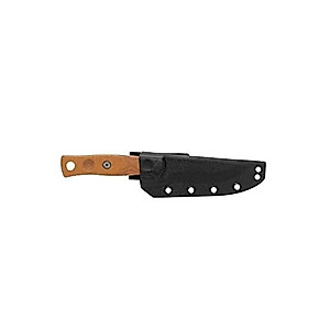 TOPS Knives Fieldcraft 3.5 Fixed Blade Knife, 3.75in, 1095 RC 56-58 Steel Blade, Tan MBROS-01