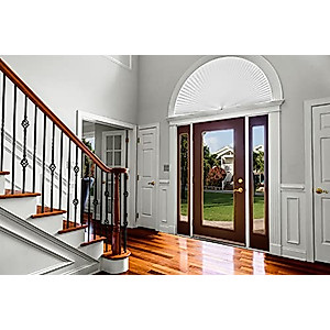 Redi Shade No Tools Original Arch Light Blocking Pleated Fabric Shade White, 72 in x 36 in