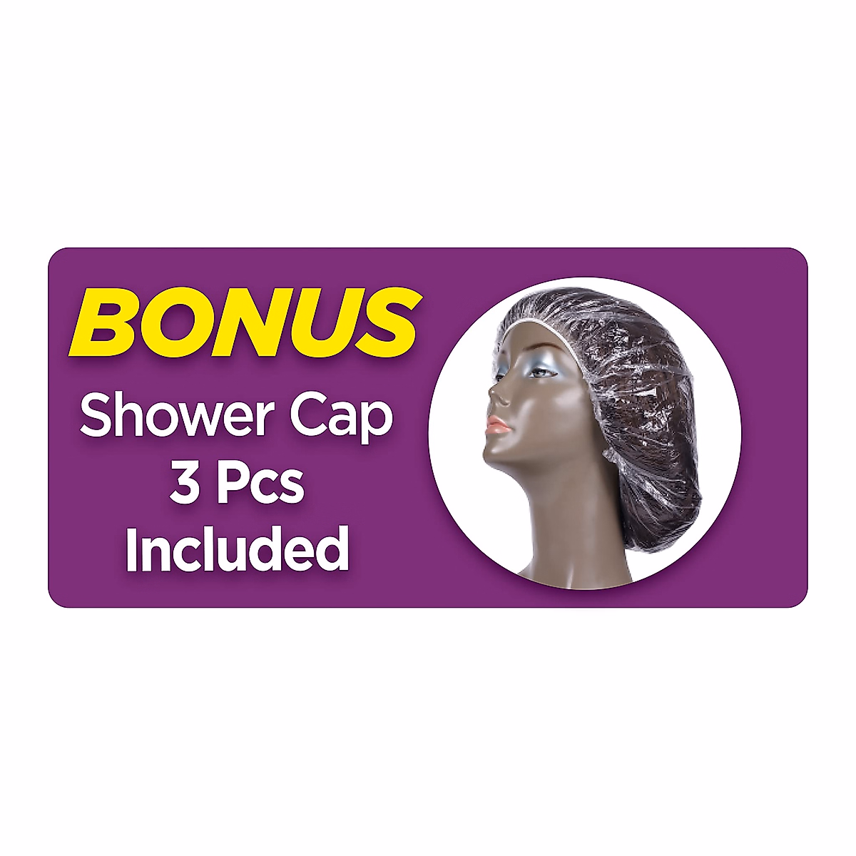 Red by KISS Universal Soft Bonnet Hair Dryer Attachment Works with ANY Hand Held Dryer Bonus 3pcs Shower Cap Included