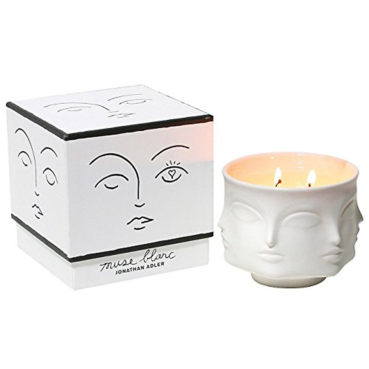 Jonathan Adler Muse Blanc Candle, White
