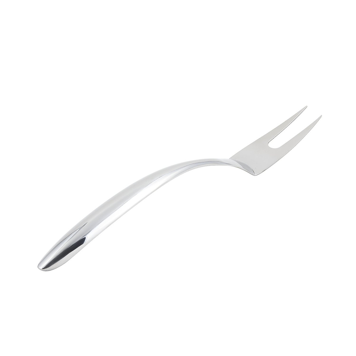Bon Chef 9455 Stainless Steel EZ Use Banquet Serving Fork with Hollow Cool Handle, 14" Length