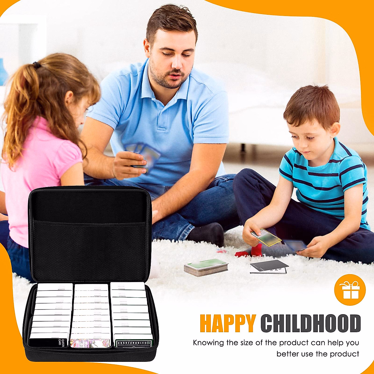 Brappo 2400+ Large Trading Card organizer boxCompatible MTG Cards,TCG Trading Cards andbaseball card,Soccer Cards and various gamecards.(Not including Cards)