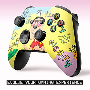Quagmire Gigity Customised Wireless Controller for Xbox by BCB. Original Xbox Controller Compatible with Xbox One / Series X & S Console. Customized with Water Transfer Printing (Not a Skin)