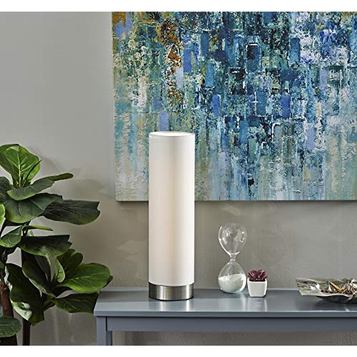 Adesso Smart Home Circadian LED Table Lantern with Smart Switch, Works with Alexa, A Certified for Humans Device