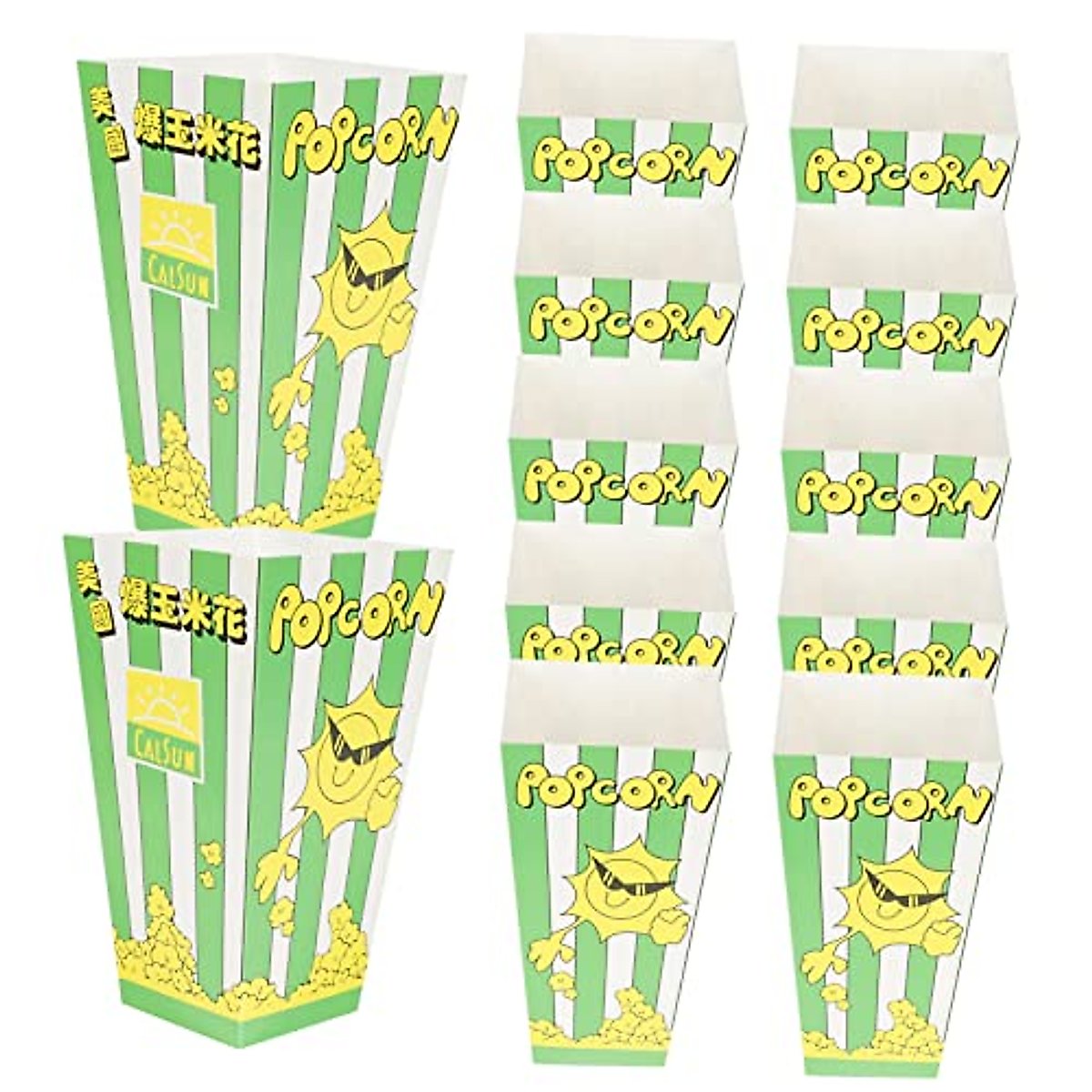 NOLITOY 100pcs Popcorn Boxes Snack Container Snack Box Container Ornament Container Disposable Popcorn Boxes Snack Containers Party Snack Container Popcorn Bucket Food Box Container Box