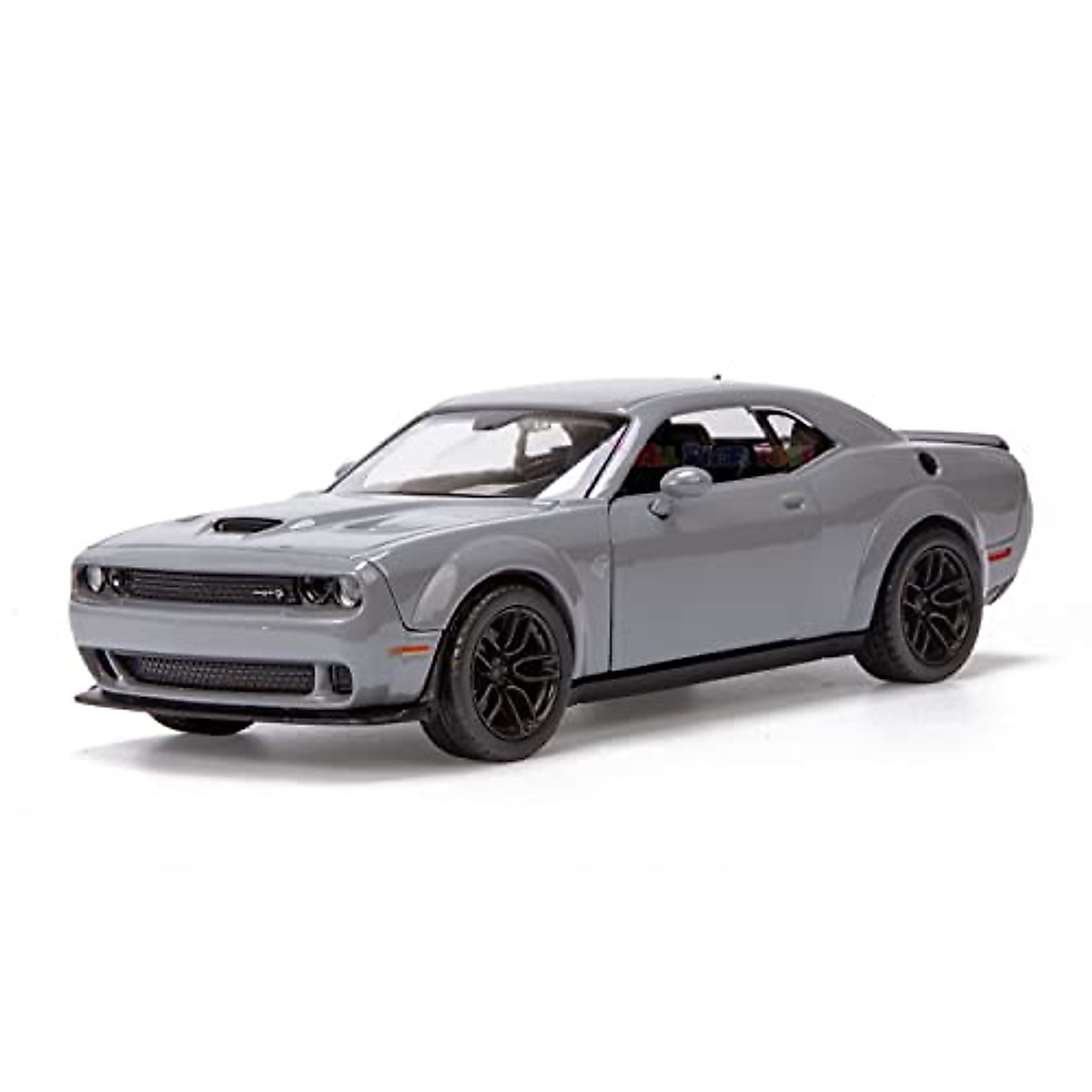 Motormax All Star Toys Exclusive 2018 Dodge Challenger SRT Hellcat Widebody Destroyer Gray 1/24 Diecast Model Car 79350 Grey