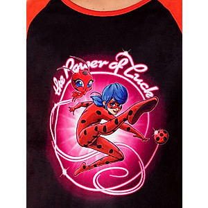 INTIMO Miraculous: Tales of Ladybug & Cat Noir Girls' The Power Of Luck Sleep Pajama Set (6/6X)