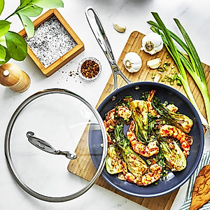 ZWILLING Clad CFX 9.5-inch Stainless Steel Ceramic Nonstick Fry Pan with Lid