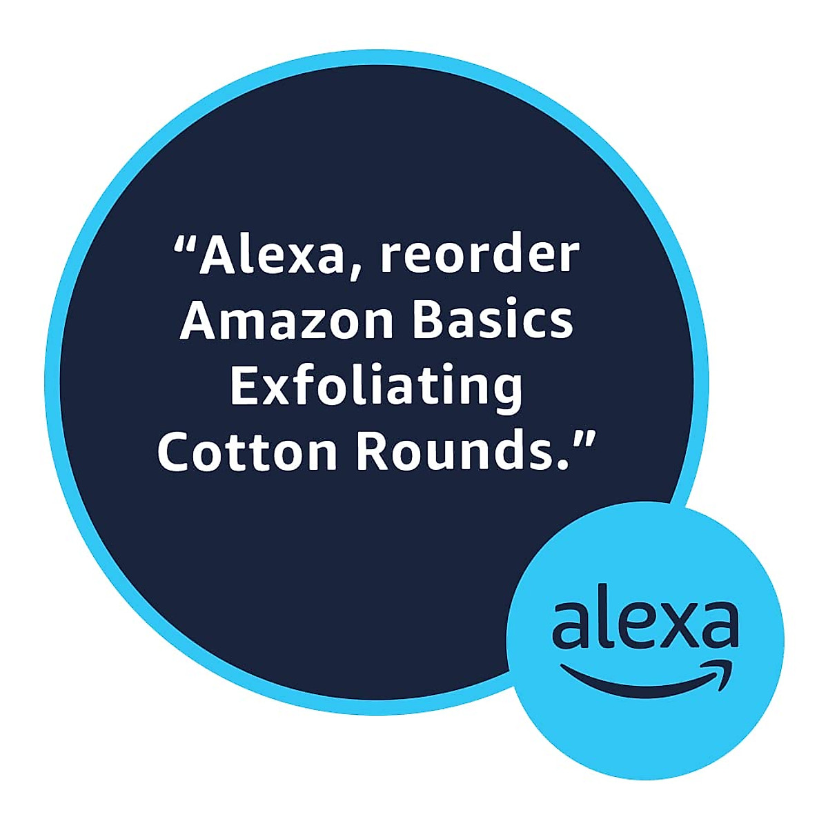 Amazon Basics Exfoliating Cotton Rounds, 100 Count (Pack of 1)