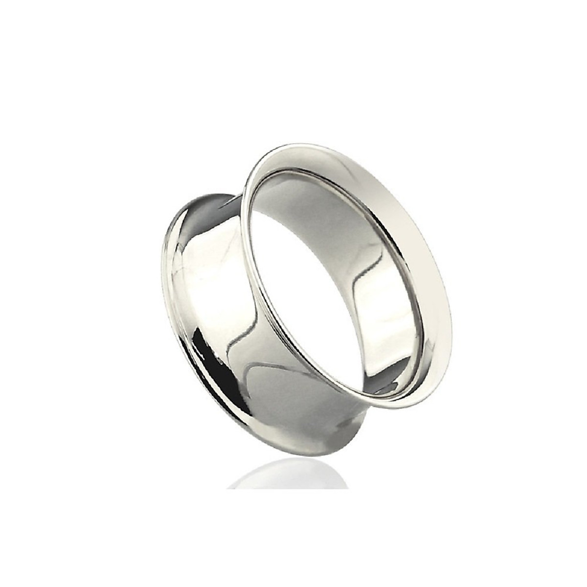 Freedom Fashion 316L Surgical Steel Double Flared Tunnel up to 2"(50mm) Plug (Sold by Pair) (1 3/8" (35mm))