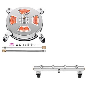 M MINGLE 14'' Pressure Washer Surface Cleaner Attachment, Pressure Washer Undercarriage Cleaner, Under Car Wash